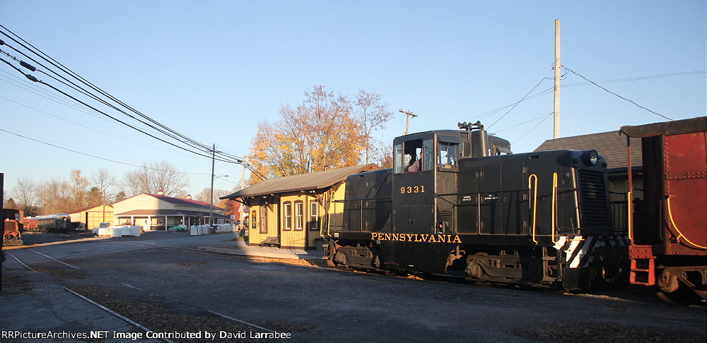 PRR 9331 making a station stop